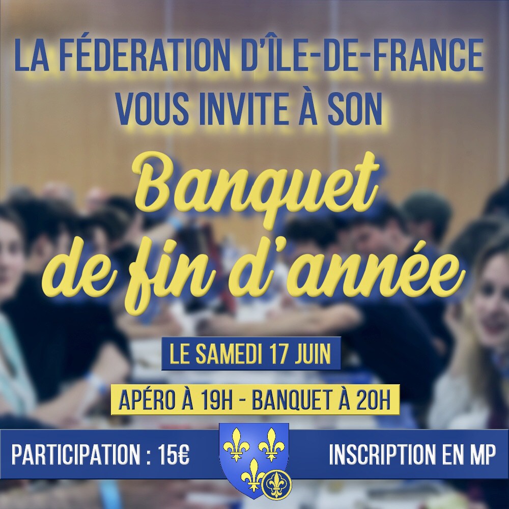 Ile de France : Banquet de fin d'année - Action française