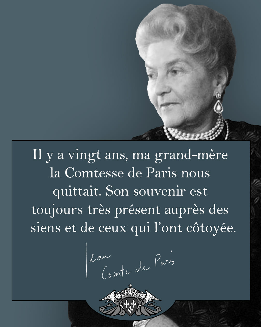 Hommage à Isabelle, Comtesse de Paris (Eu, 1911 – Paris, 2003) - Action ...